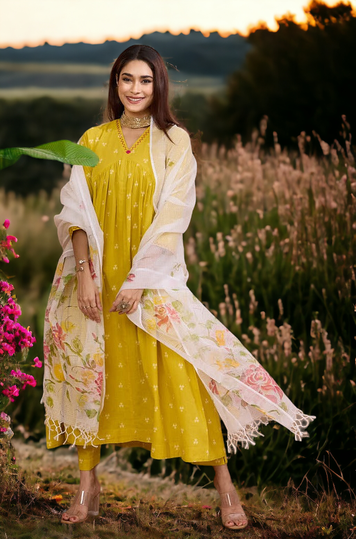 Buy chiffon and cotton dupattas for women & girls - maati crafts