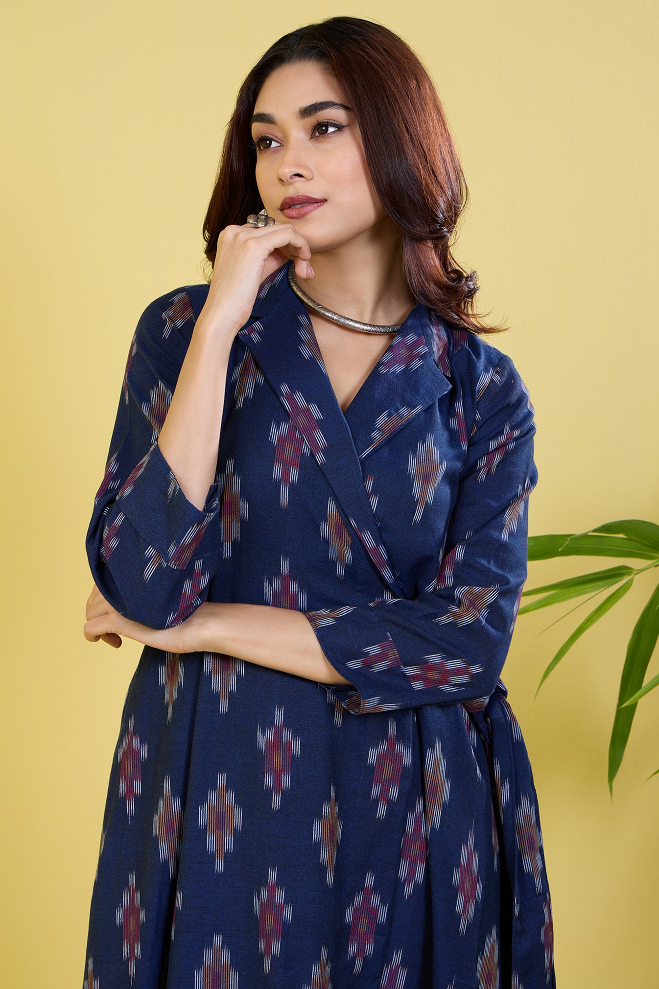 trench belt dress indigo blaze - maati crafts