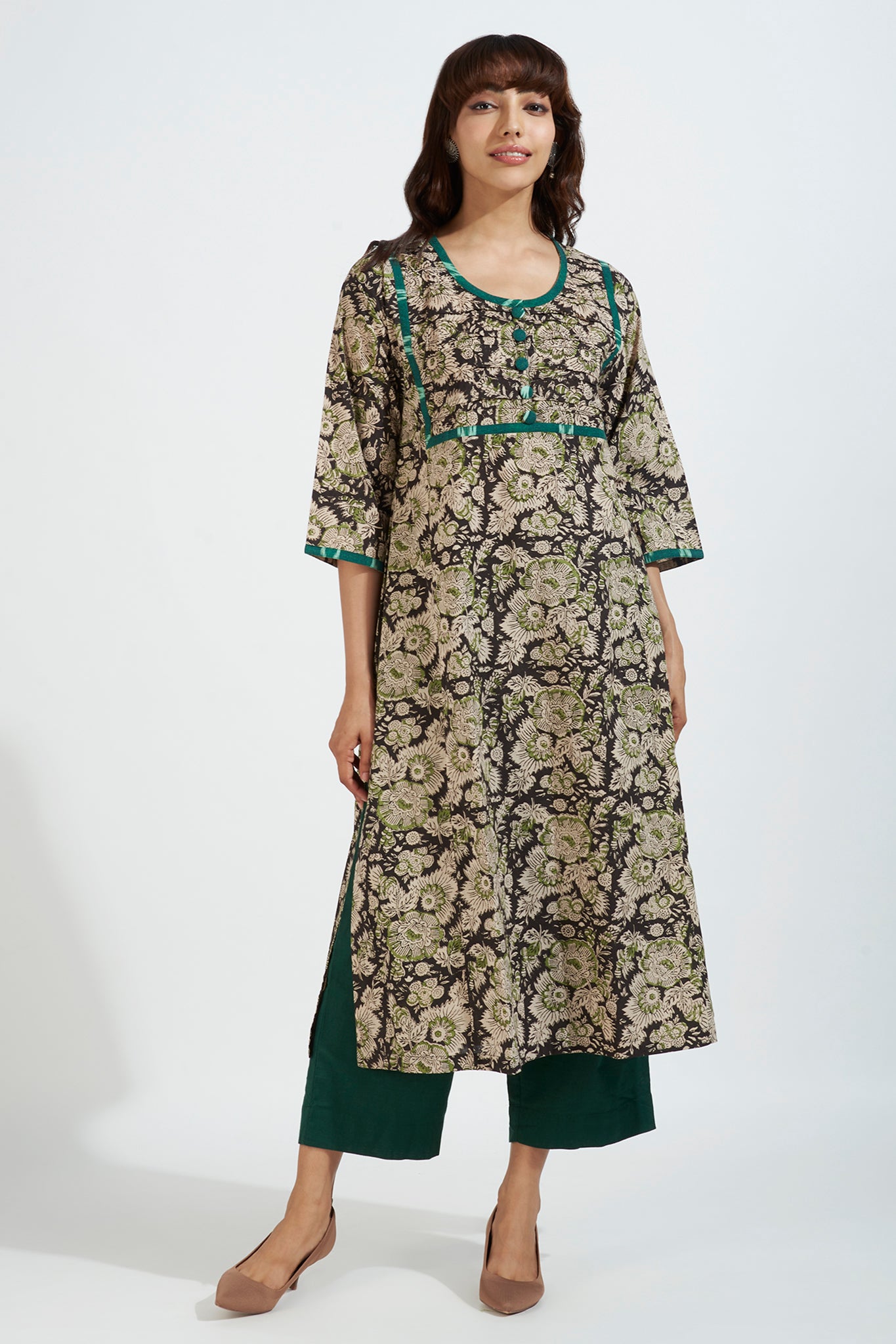 modern tunic with pockets - infinite abyss & ink splatter - maati crafts