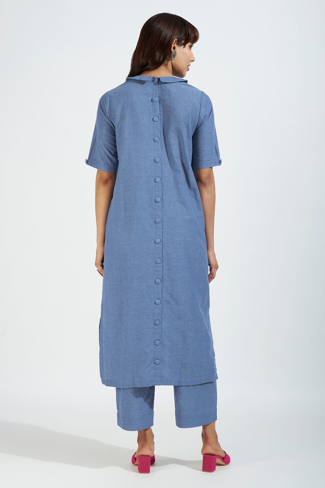 peter pan collar kurta with side & back buttons - chambray adventures ...