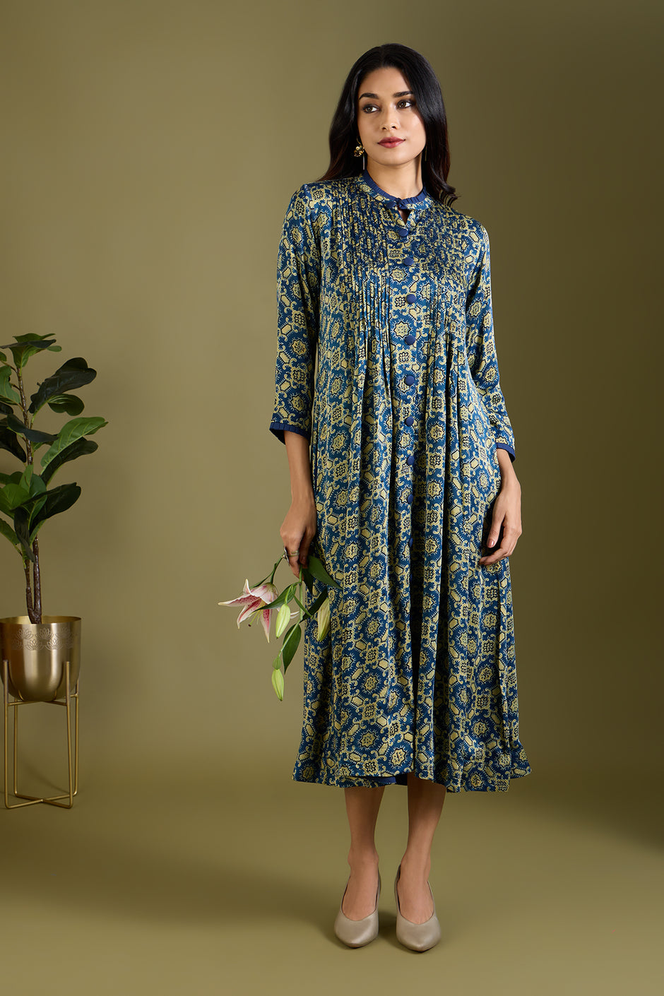 Alluring Ajrakh -Collection of hand block printed ajrakh dresses ...