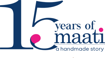 co-ord set long kurta with side twist - shadow streaks - maati crafts